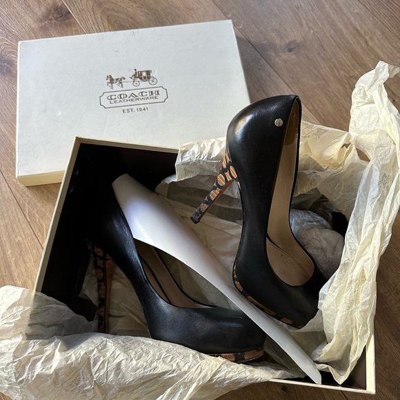 Coach | Shoes | Authentic Coach Platform Heels | Poshmark